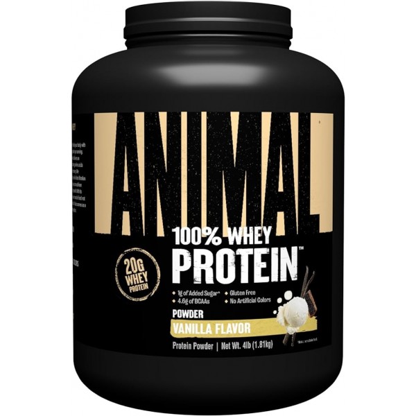 100% сывороточный протеин, Universal Nutrition, Animal 100% Whey - 1.8 ...